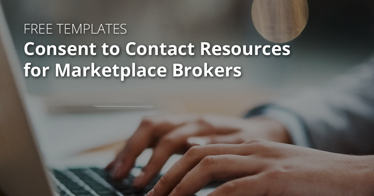 [Free Templates] Consent to Contact Resources for Marketplace Brokers